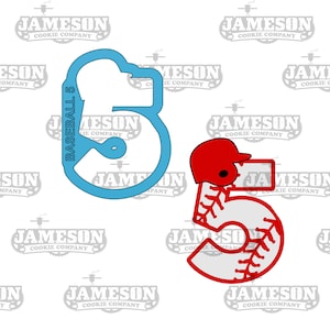 Baseball Number 5 (five) Cookie Cutter - Birthday Sports Number Cookie ...