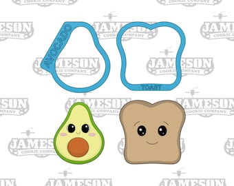 Avocado Toast 266-A221 Cookie Cutter Set - Etsy