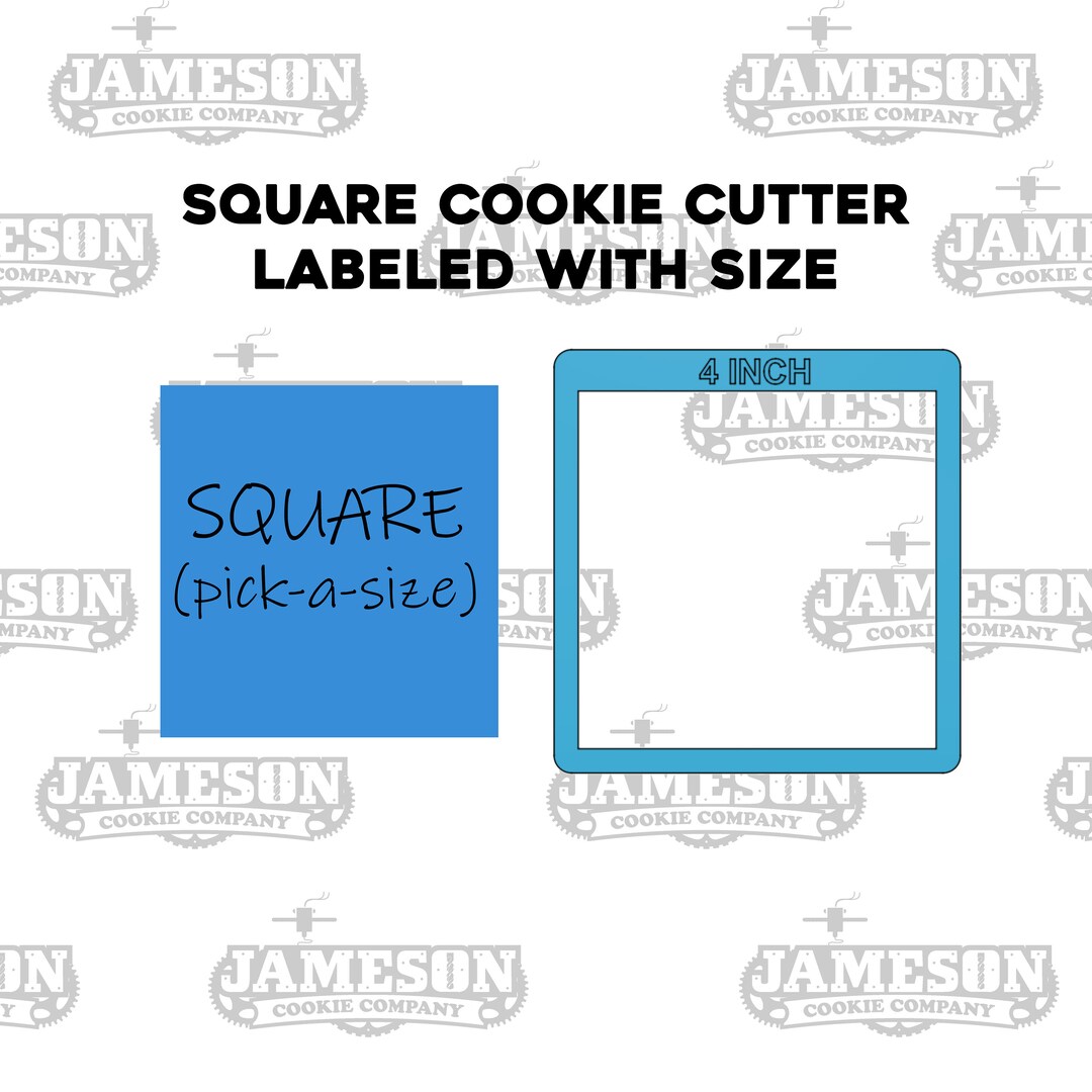 Square Shaped Cookie Cutter - Etsy
