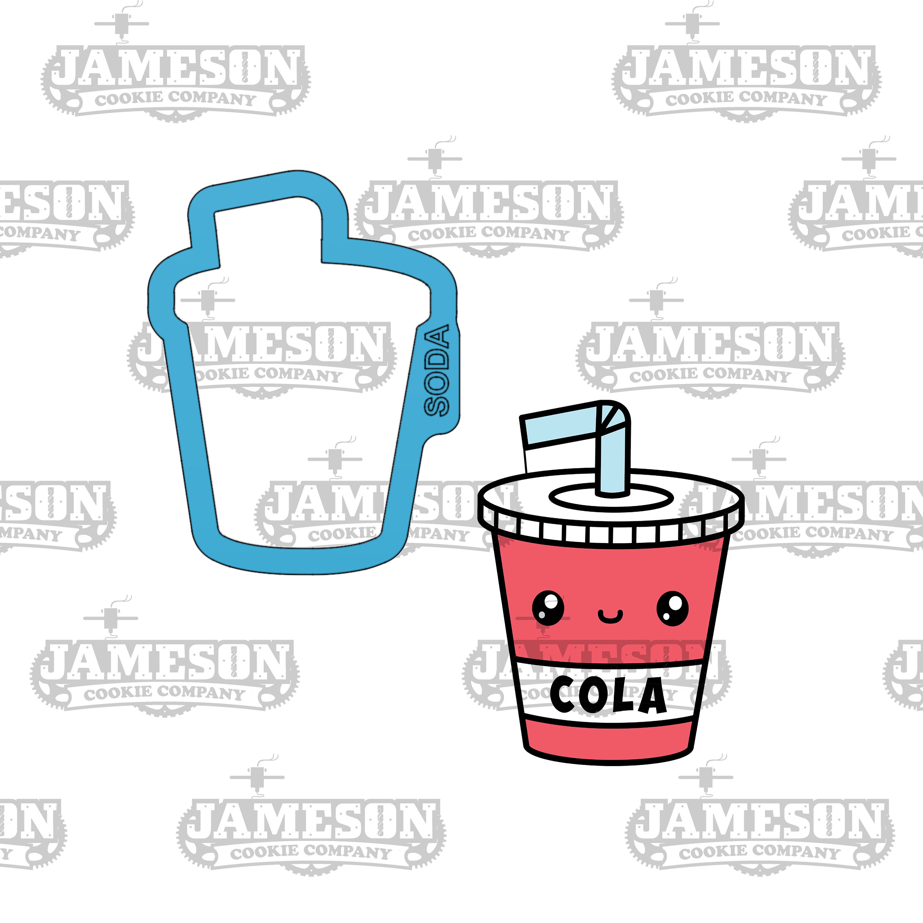 Soda Drink Cup Cookie Cutter - Cola Cup, Perfect Match Version, Go ...