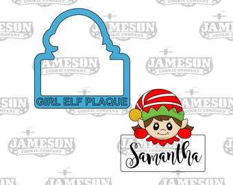 Goofy Elf Name Plaque Cookie Cutter Christmas Cookie Cutter Elf Cookie Cutter - Etsy