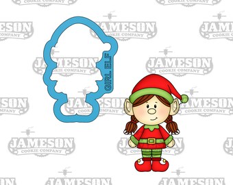 Build-an-elf / Girl Elf Cookie Cutters Set of 3 Christmas - Etsy