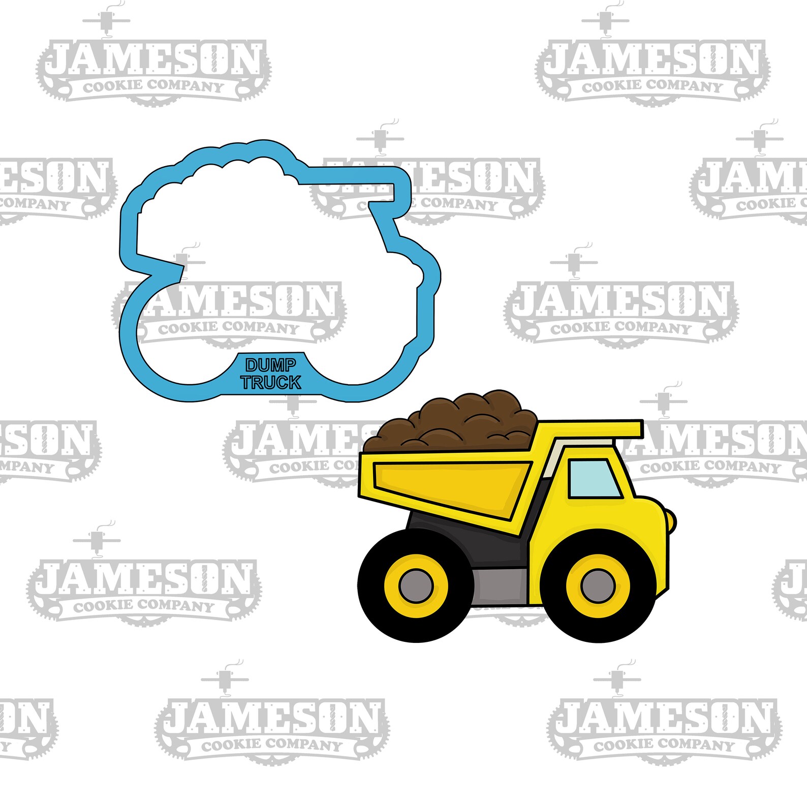 Construction Cookie Cutter Set Dump Truck, Bulldozer, Safety Cone ...