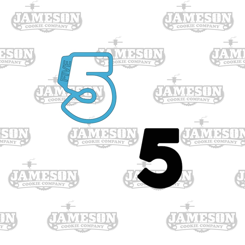 Number 5 (five) Cookie Cutter Set - Birthday, Plaque - Etsy