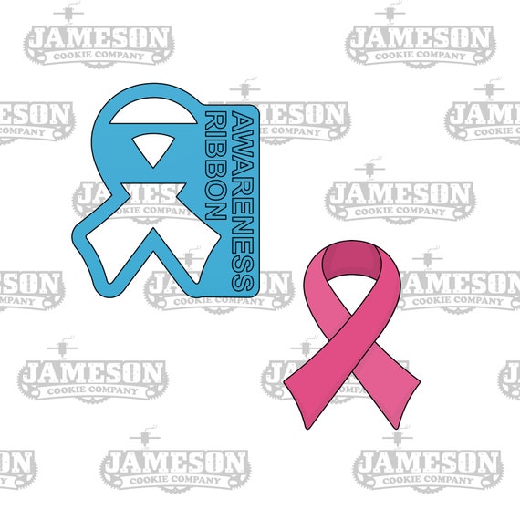 Awareness Ribbon Cookie Cutter With Cut Out - Etsy