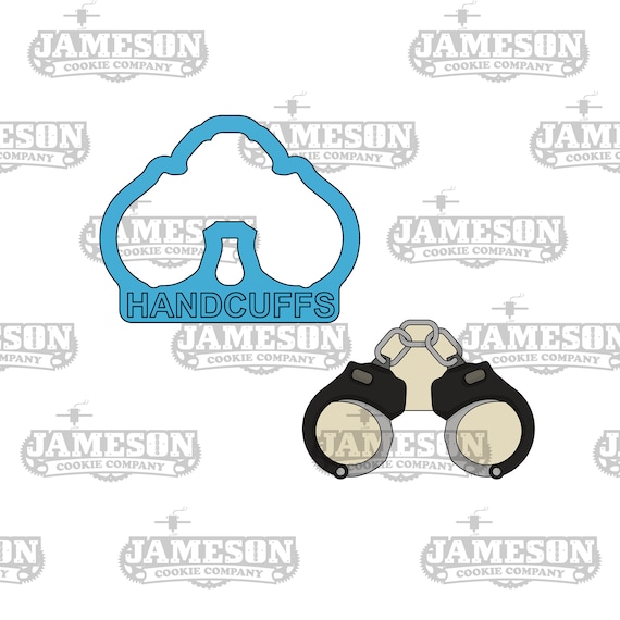 Police Handcuffs Cookie Cutter Police Theme Hand Cuffs | Etsy