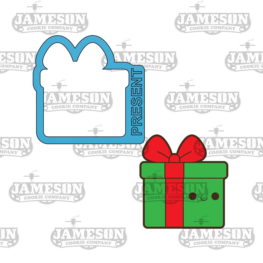 Christmas Present Cookie Cutter - Wrapped Gift Cookie Cutter - Etsy