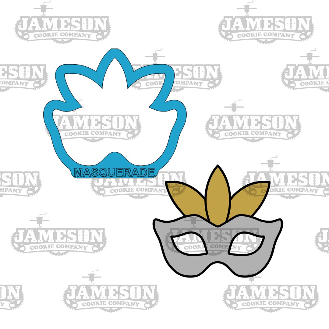 Masquerade Mask Cookie Cutter- New Years, Mardi Gras, Theater - Etsy