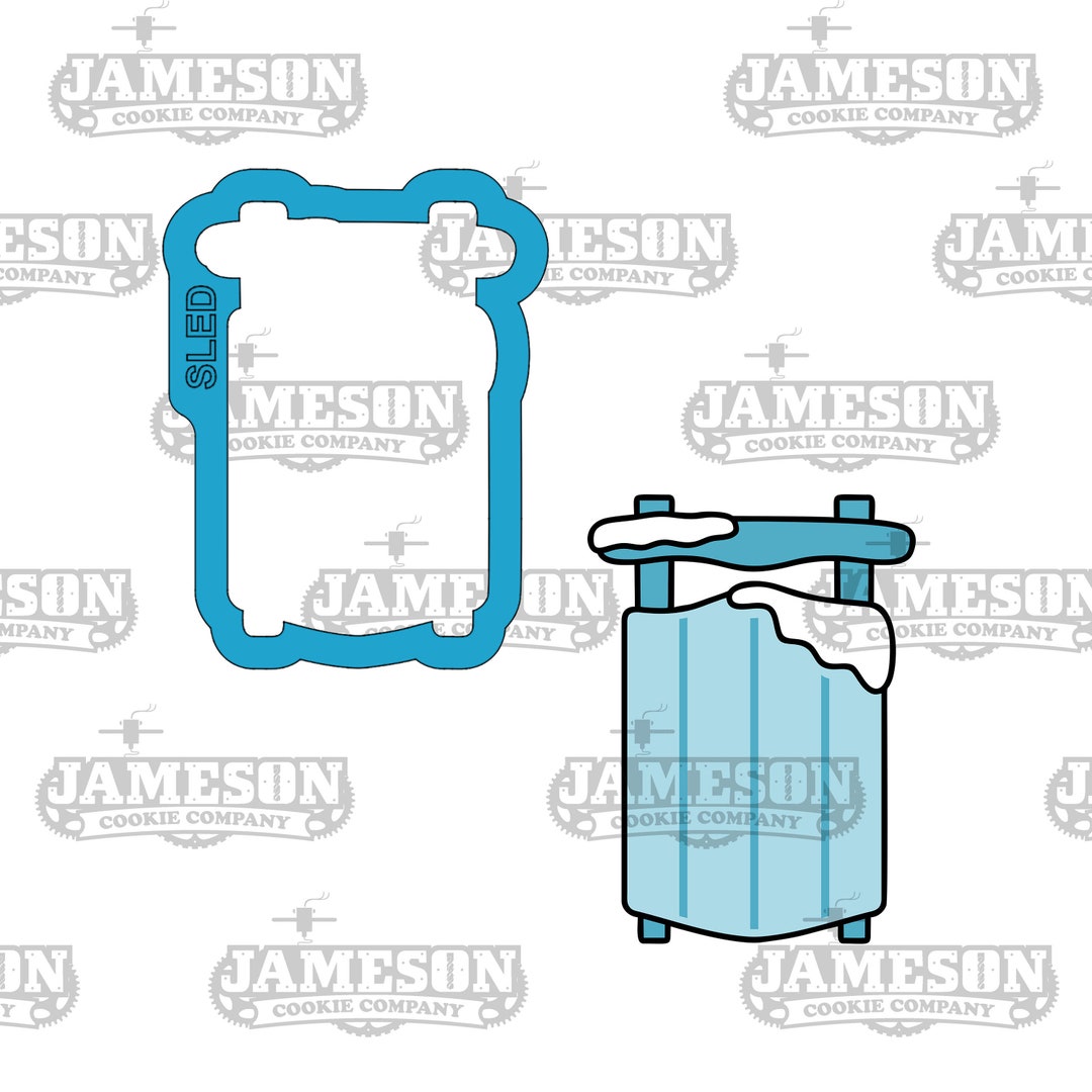 Snow Sled Cookie Cutter for Christmas - Etsy