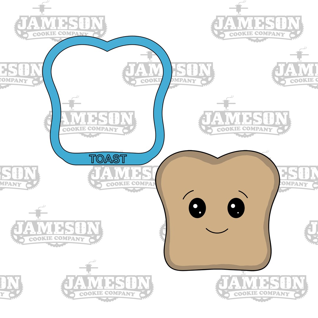 Toast Cookie Cutter - Slice of Bread - Breakfast Food - Etsy