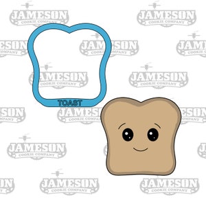 Toast Cookie Cutter Slice of Bread Breakfast Food - Etsy