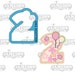 Number 2 With Balloons Cookie Cutter Birthday Party Number Two Cookie ...