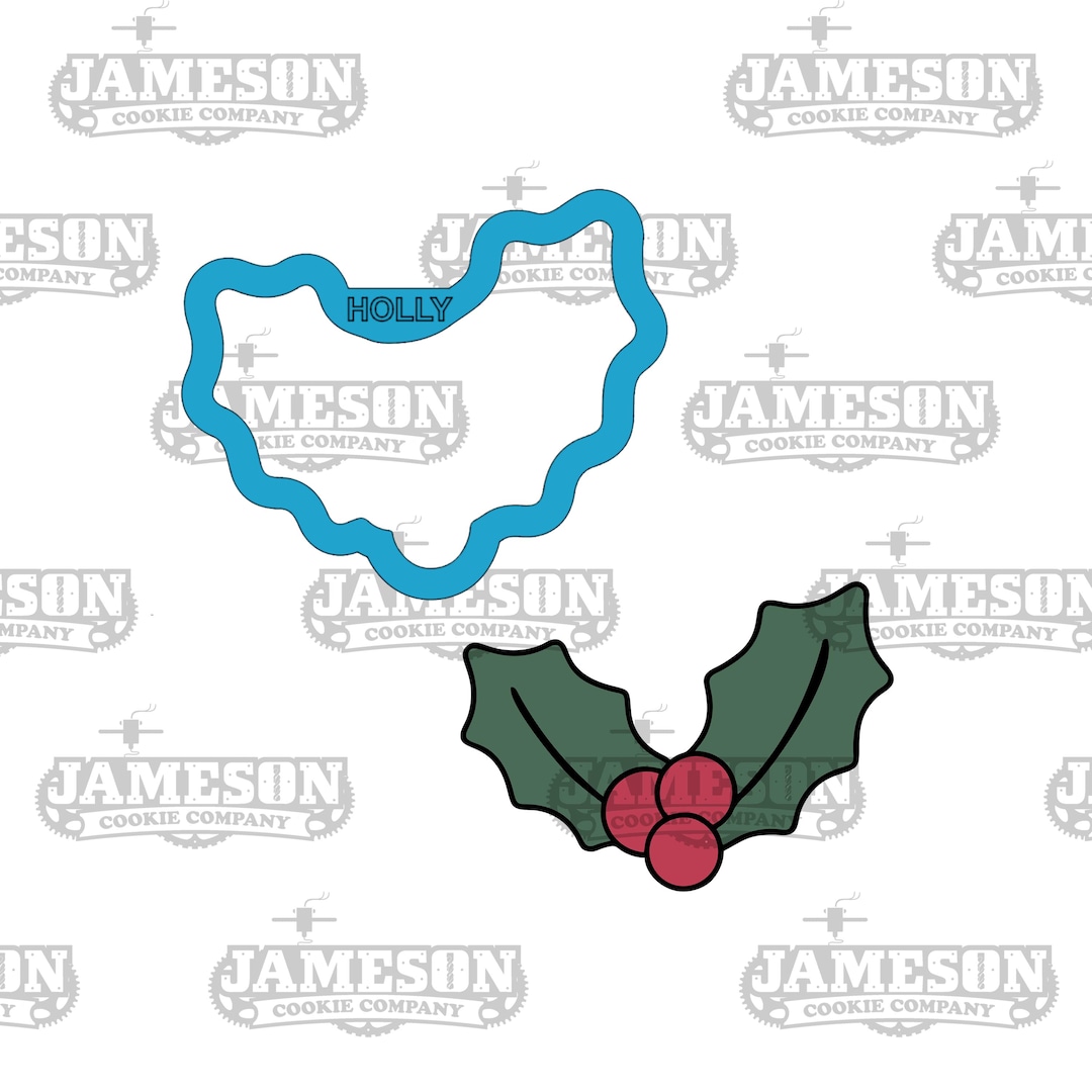 Christmas Woodland Holly #2 Cookie Cutter, Holly Leaf - Etsy