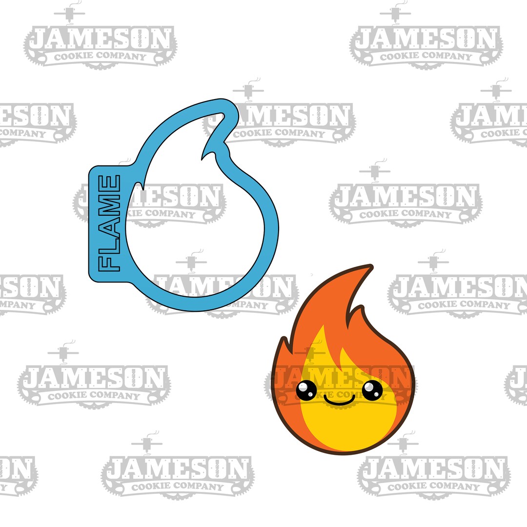 Flame Cookie Cutter - Fire Cookie Cutter - Etsy