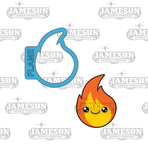 Flame Cookie Cutter Fire Cookie Cutter | Etsy