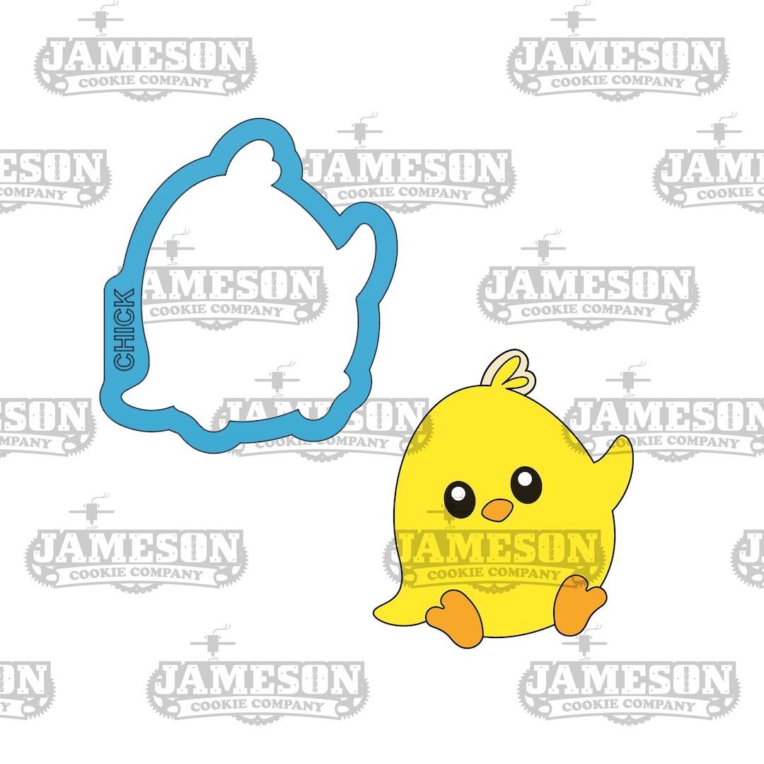 Sitting Baby Chick Cookie Cutter - Farm Animal Baby Chicken Cookie ...