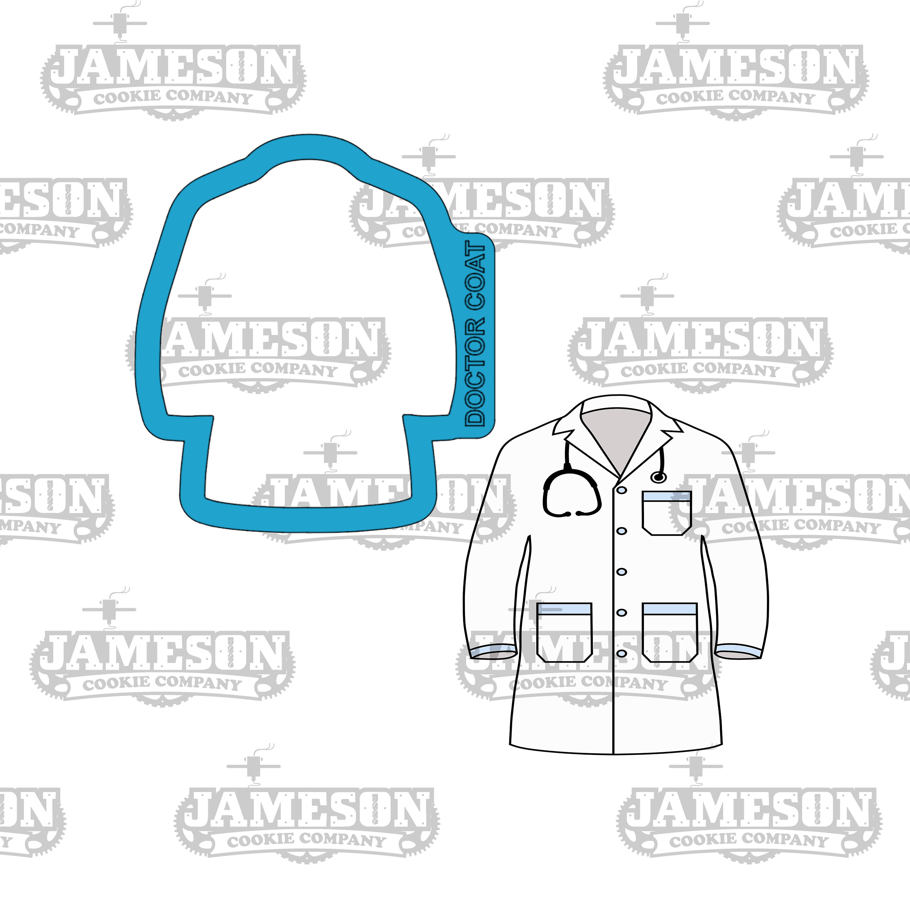 Doctor Lab Coat Cookie Cutter - #nurse Life, Medical, Stethoscope ...