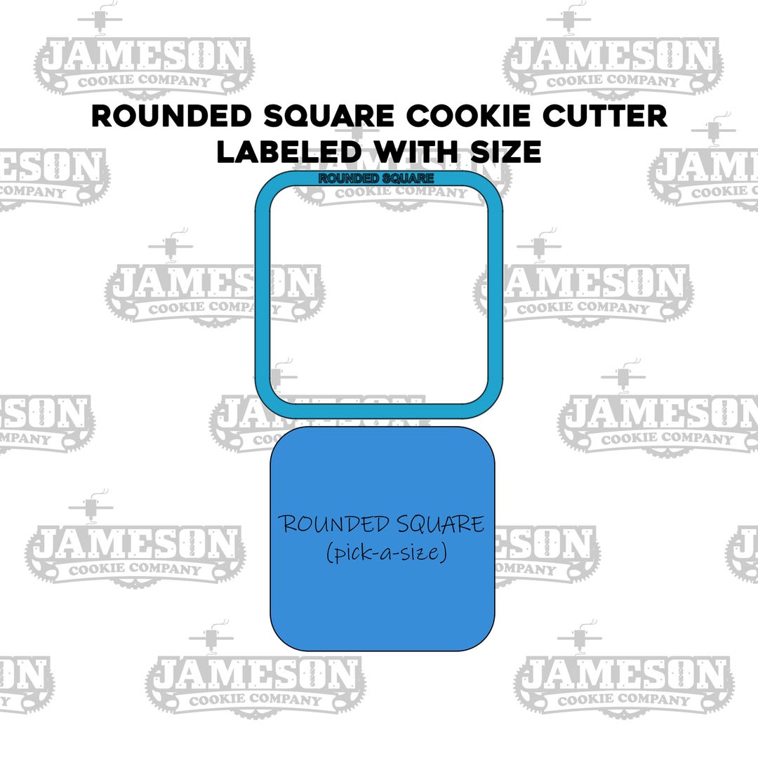 Rounded Square Shaped Cookie Cutter - Etsy