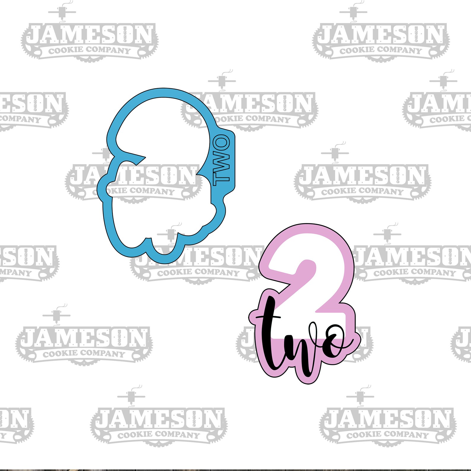 Number Two Cookie Cutter Birthday Number Plaque Number 2 - Etsy