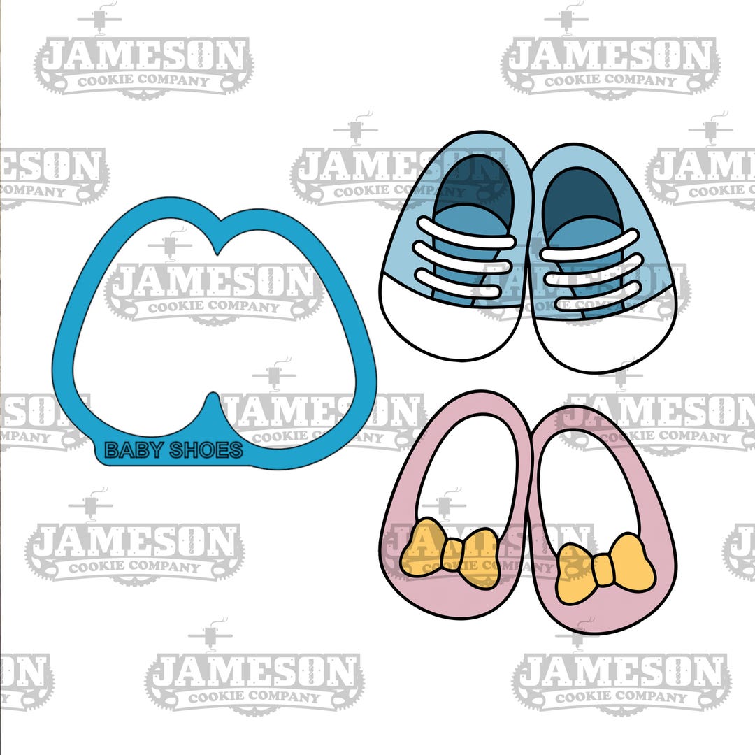 Baby Shoes Cookie Cutter - Boy Girl Baby Shower Theme - Etsy