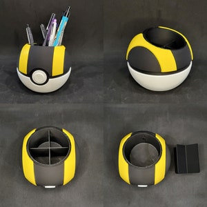Pokeball Pen/pencil Holder Pokemon Inspired - Etsy