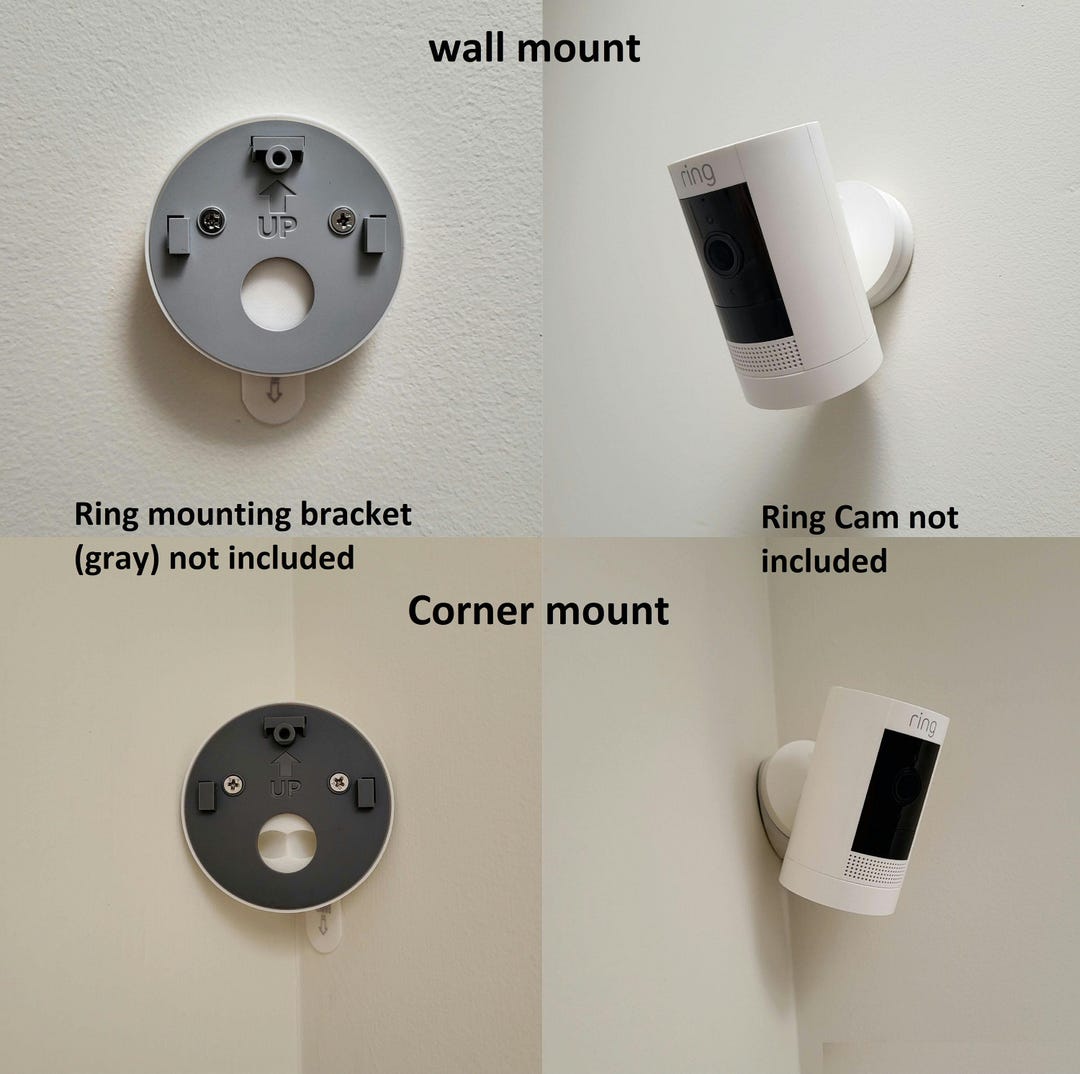 Wall Mount for Ring Stick up Camno Drill, No Damage to Drywall - Etsy