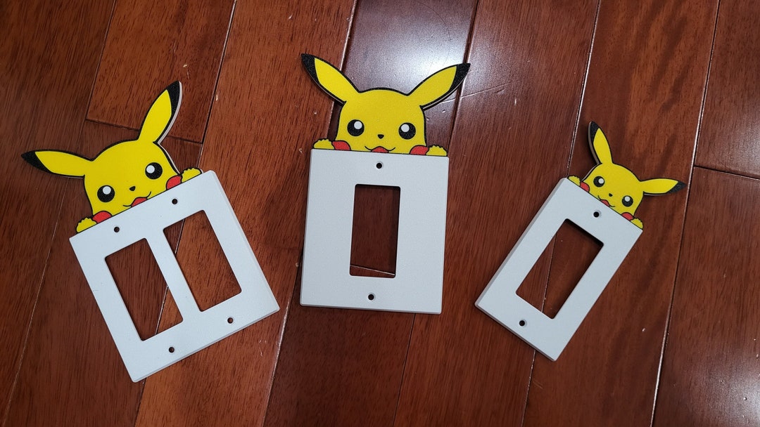 Light Switch Cover Pokemon Inspired Charactor Theme Covers - Etsy