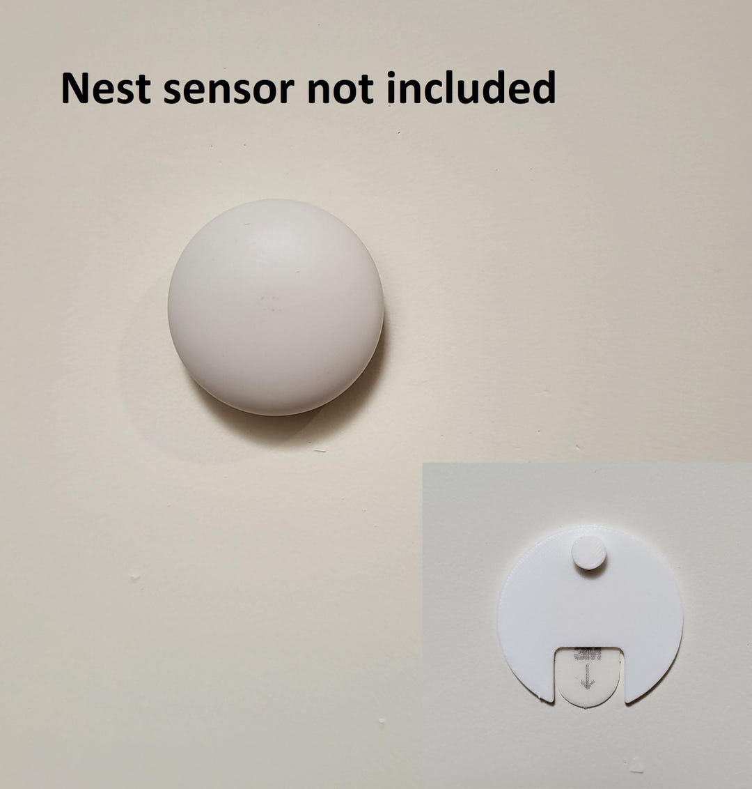 Nest Temperature Sensor 2nd GEN - 3D Printed Wall Mount (no Drill, No ...