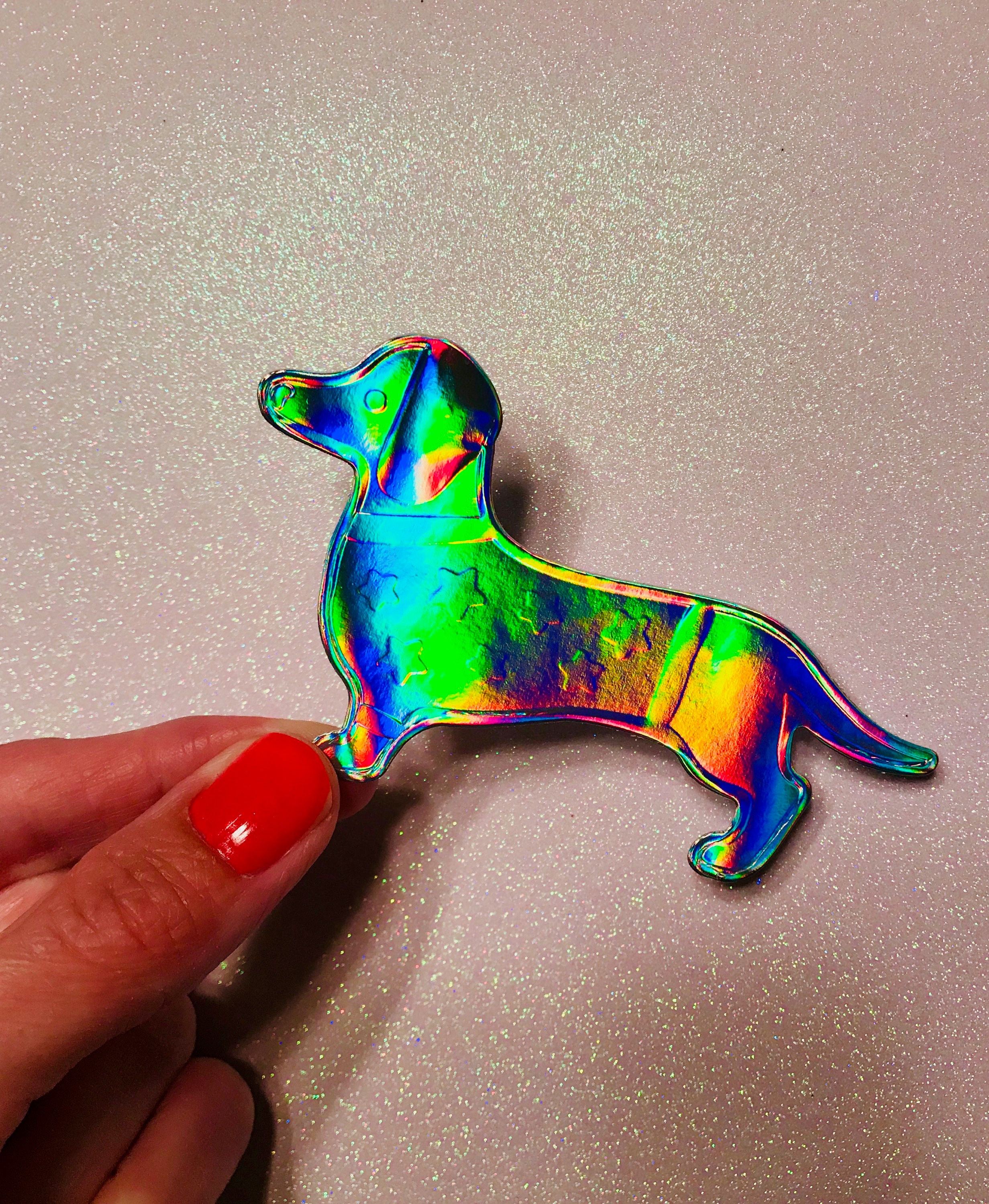 Dog Holographic Sticker, Hologram Sticker - Etsy