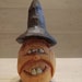 Hand Carved Wooden Pumpkin With Witches Hat. One of a Kind - Etsy
