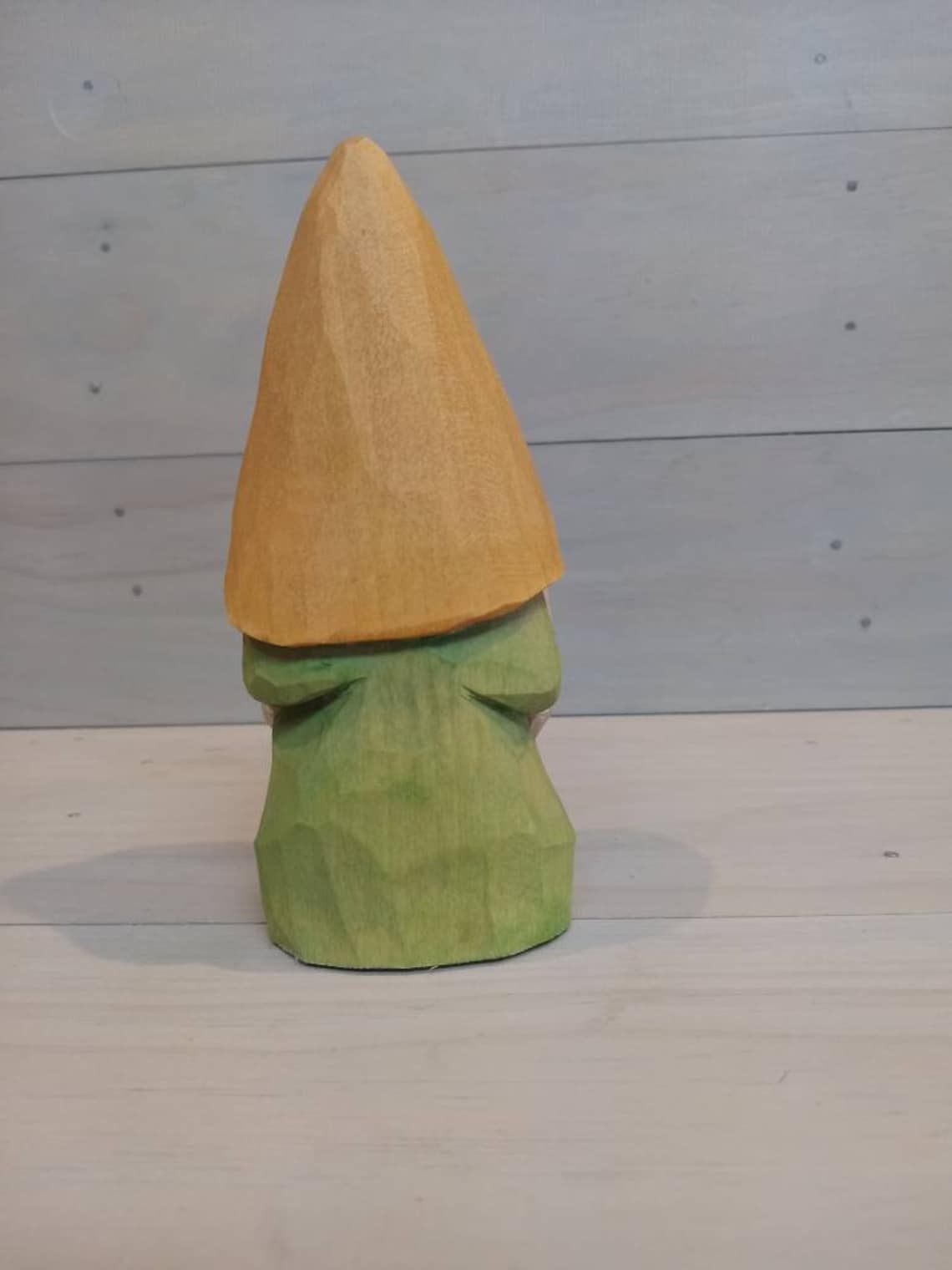 Hand Carved Wooden Gnome. - Etsy