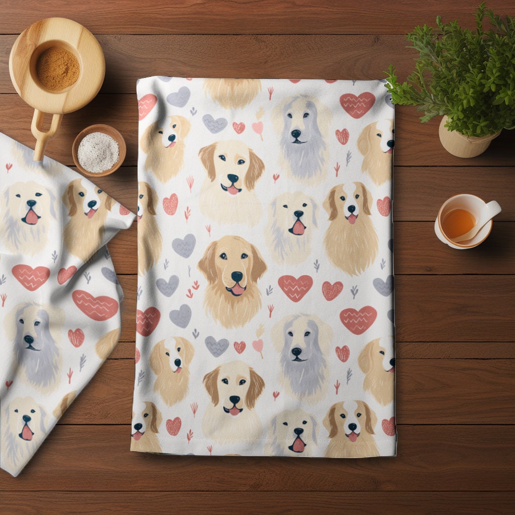 Seamless Digital Pattern | Illustrated Dogs | Valentine's Day | Puppies ...