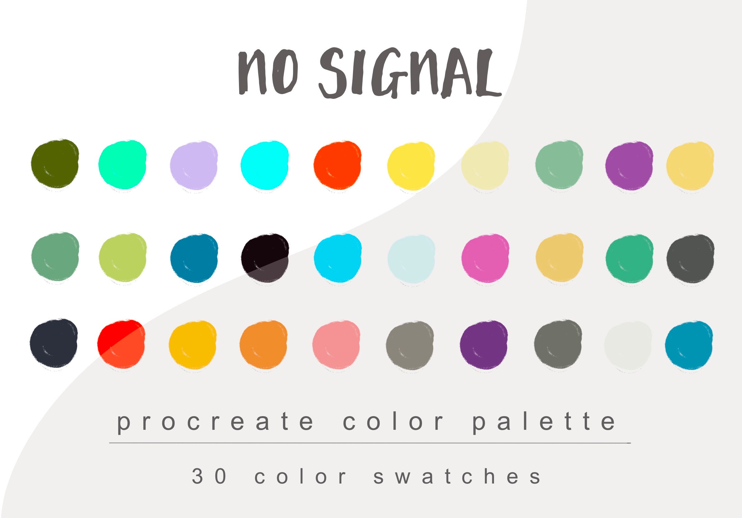 No Signal Procreate Color Palette | Color Swatches for Procreate ...