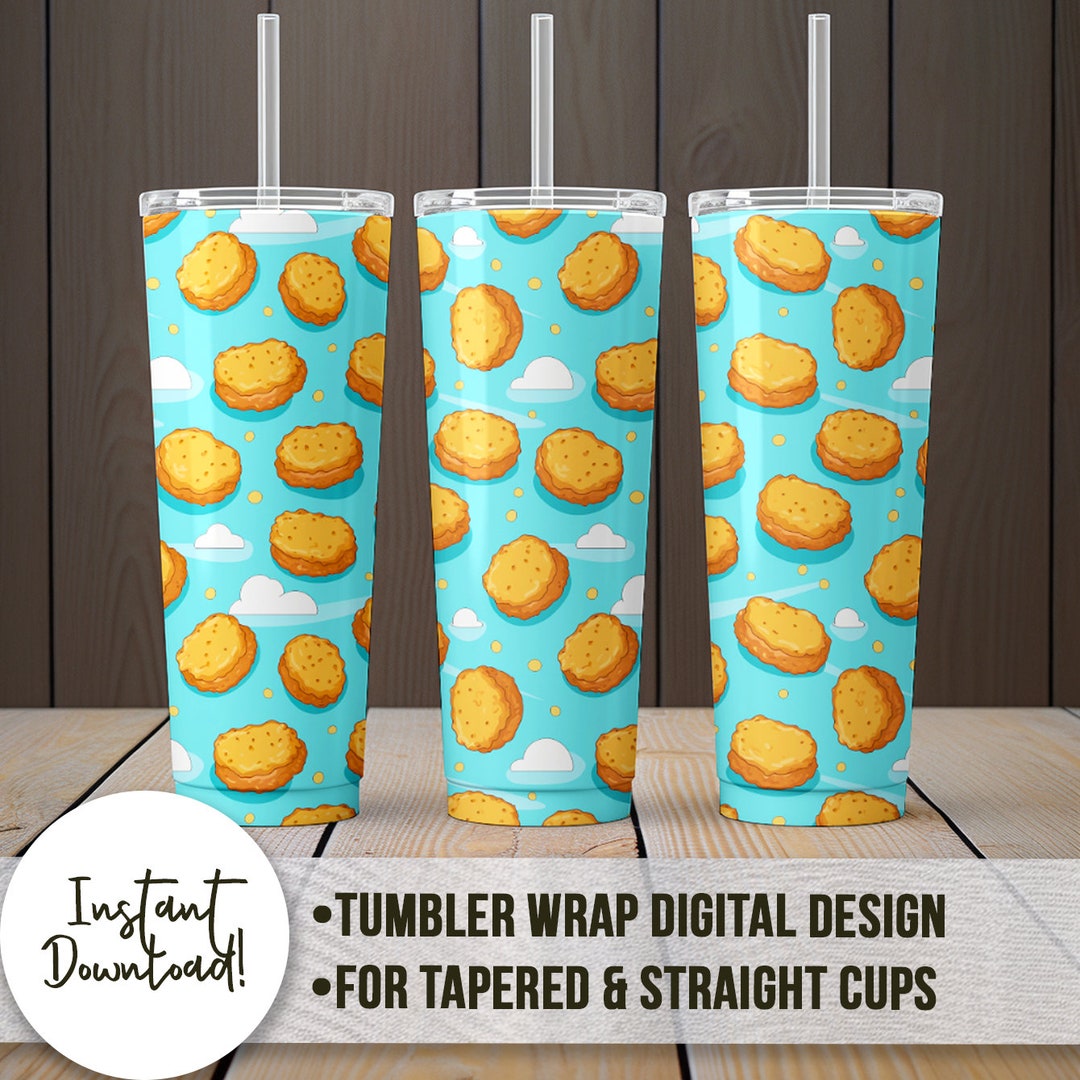 Chicken Nugget Tumbler Wrap Design: Sublimation PNG (digital Download ...