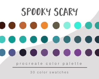 Spooky Color Palette - Etsy