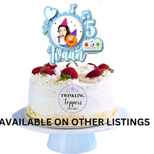 Ms Rachel Personalised Cake Topper / Name / Age / Blue / Birthday ...