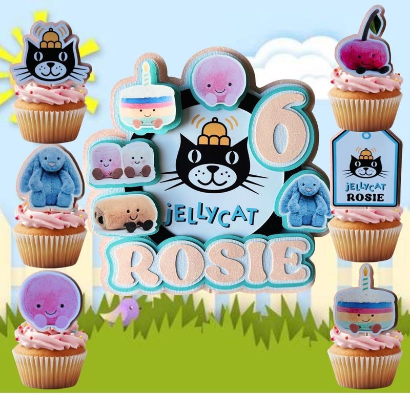 Cat Cake Toppers - Etsy UK