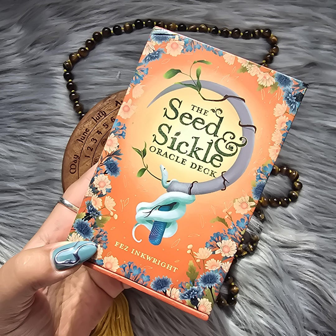 The Seed & Sickle Oracle Deck by Fez Inkwright, 55 Card Deck With ...