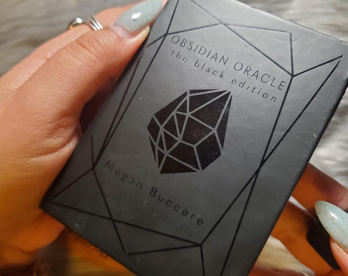 Obsidian Oracle the Black Edition by Megan Buccere, 61 Card Deck With ...