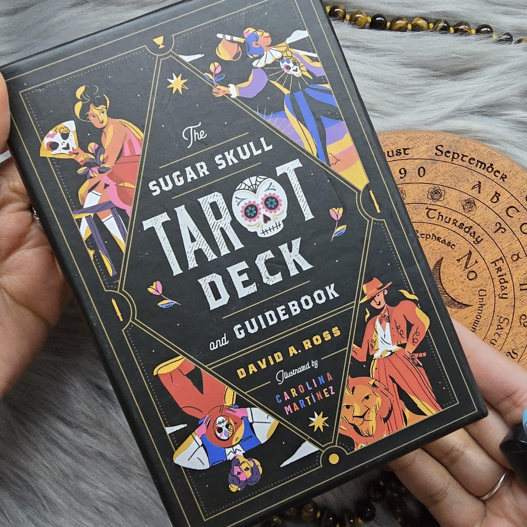 The Sugar Skull Tarot Deck and Guidebook by David A. Ross, 78 Card ...