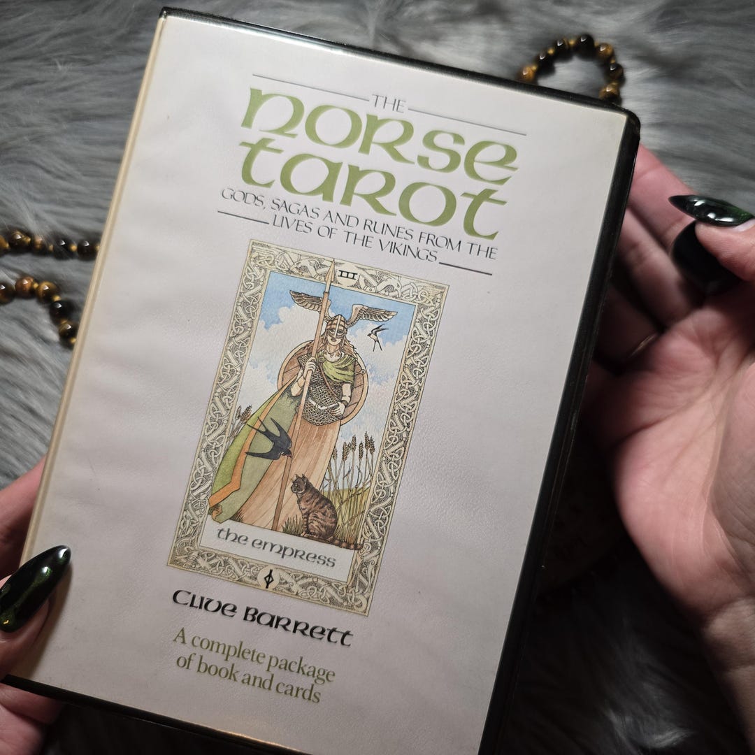 The Norse Tarot by Clive Barrett, 78 Card Tarot Deck With Guidebook and ...