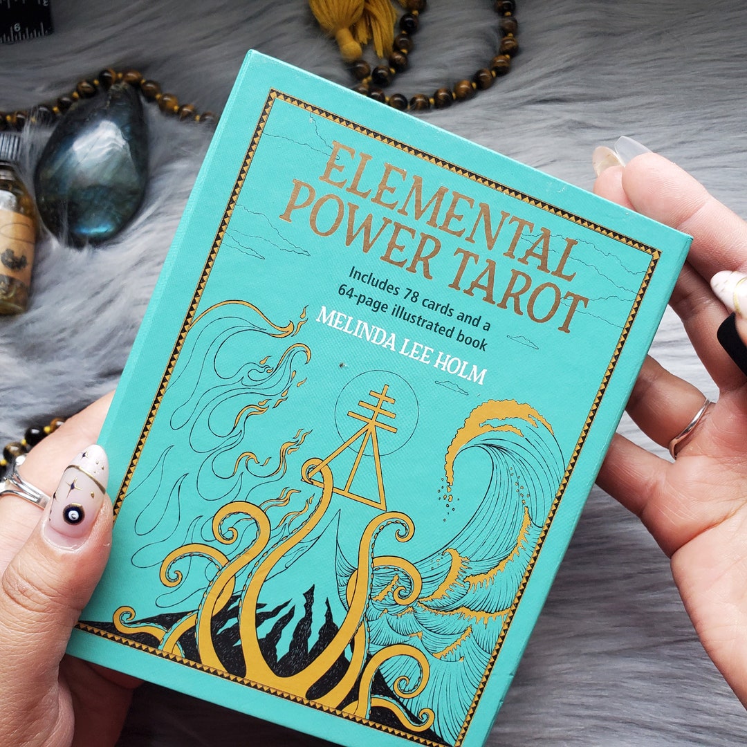 Elemental Power Tarot by Melinda Lee Holm, 78 Card Tarot Deck With ...