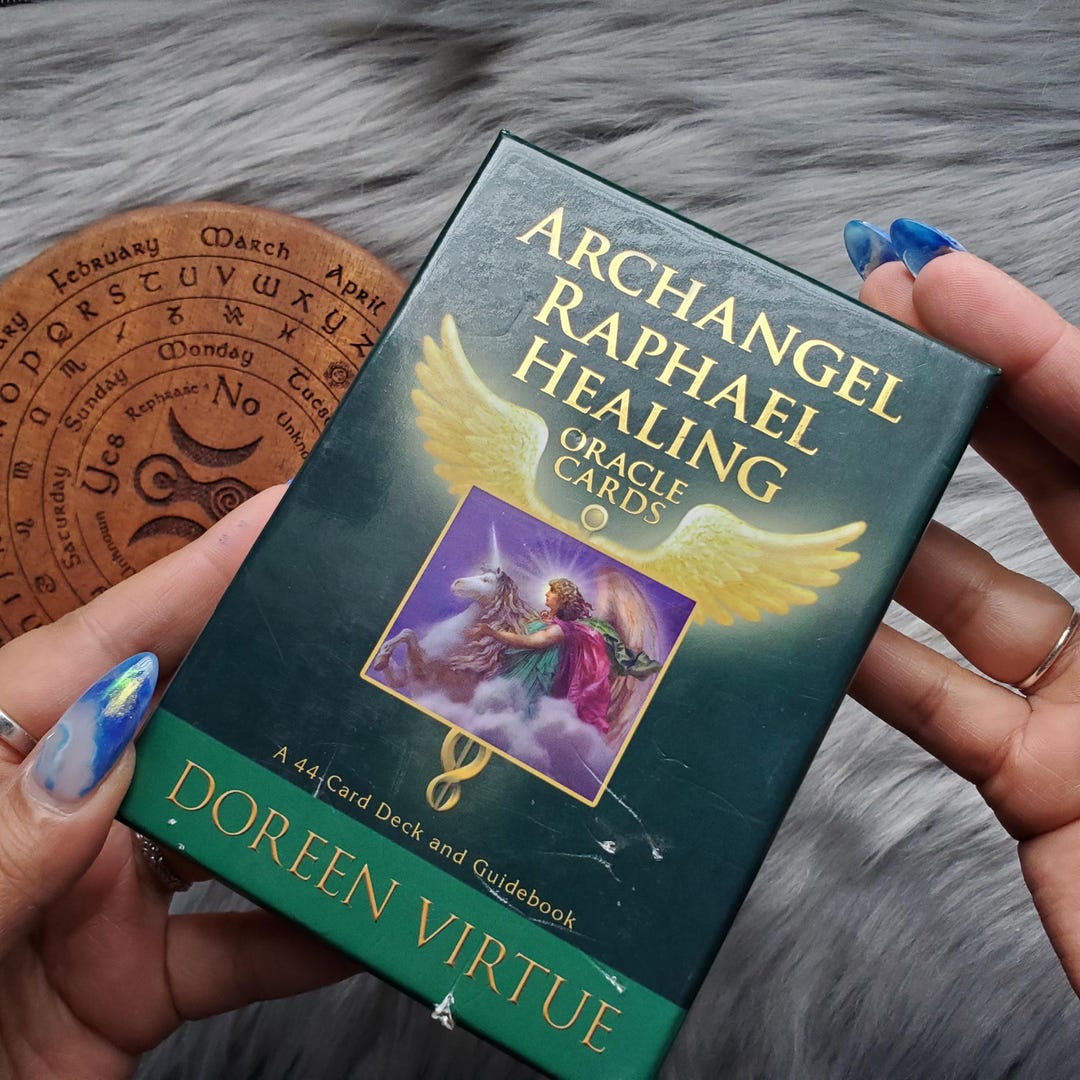 Archangel Raphael Healing Oracle Cards by Doreen Virtue, 44 Card Deck ...