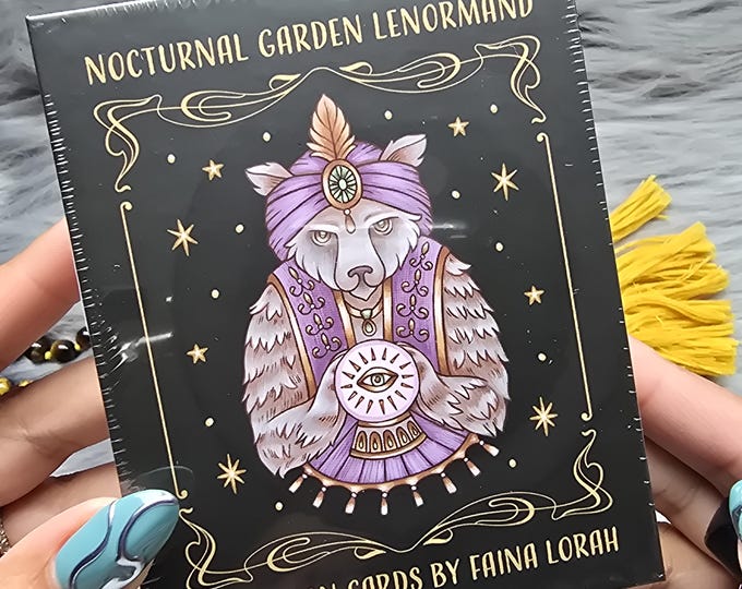 Nocturnal Garden Lenormand Divination Cards by Faina Lorah, 36 Card ...