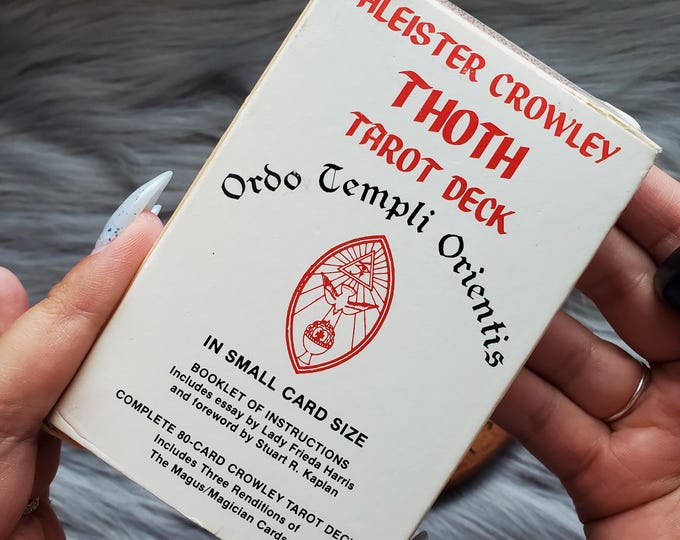 Aleister Crowley Thoth Tarot Deck in Small Card Size by James Wasserman ...
