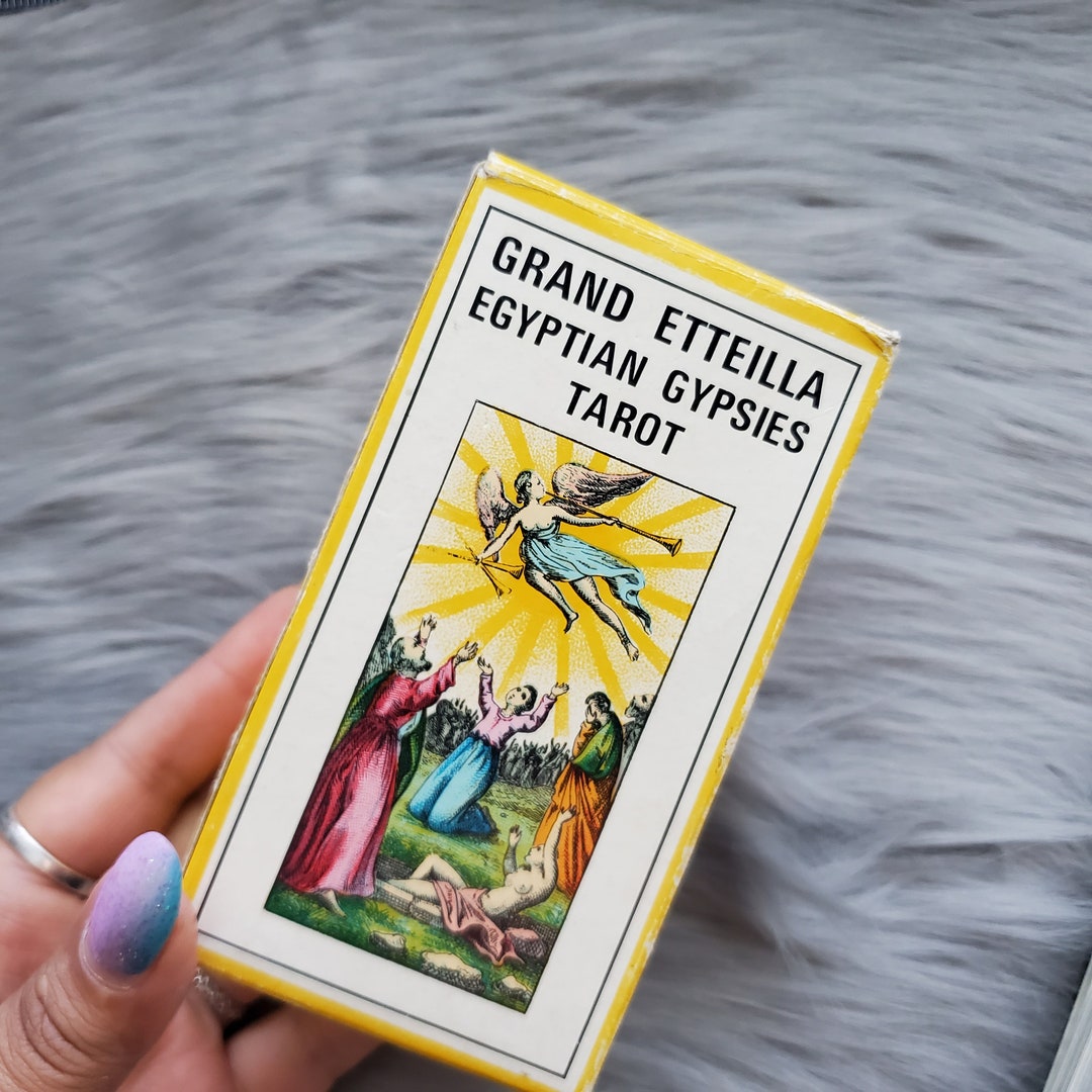 Grand Etteilla Egyptian Gypsies Tarot, 78 Card Tarot Deck With ...