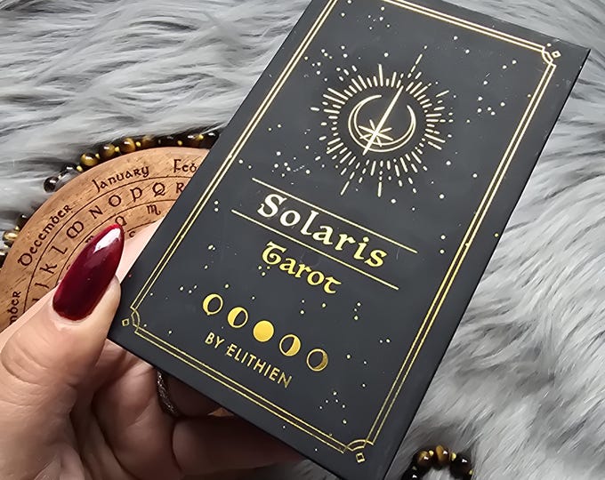 Solaris Tarot by Elithien, 78 Card Tarot Deck With Original Box, No ...