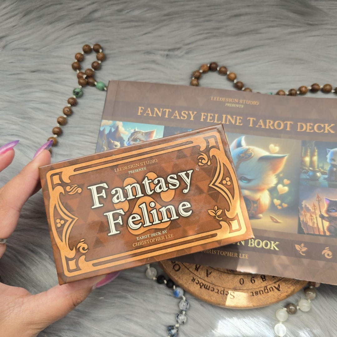 The Fantasy Feline Tarot Deck by Christopher Lee, 78 Card Tarot Deck ...