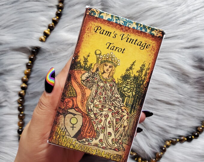 Pam's Vintage Tarot Size by Pamela Colman Smith, 78 Card Tarot Deck ...