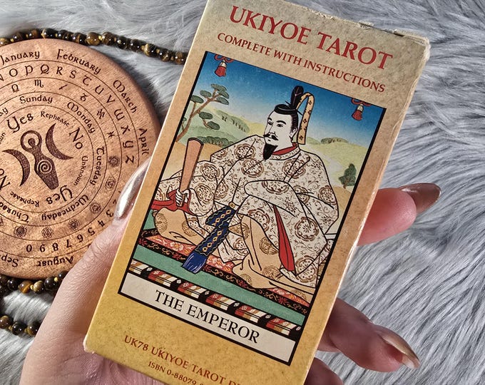 Ukiyoe Tarot by Stuart R. Kaplan, 78 Card Tarot Deck With Little White Book and Box - USED - Etsy